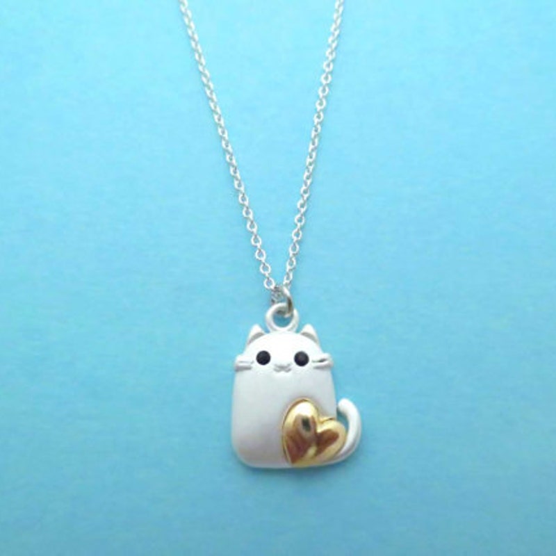 Cat Necklace - Etsy