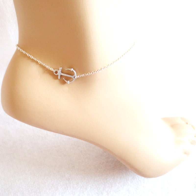 Anchor Anklet - Etsy