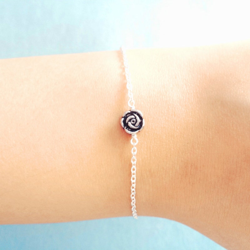 Rose Flower Bracelet - Etsy