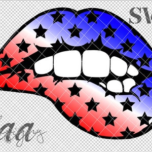 Patriotic Lips SVG, Lips SVG, Star Lips SVG, Layered Lips Svg - Etsy