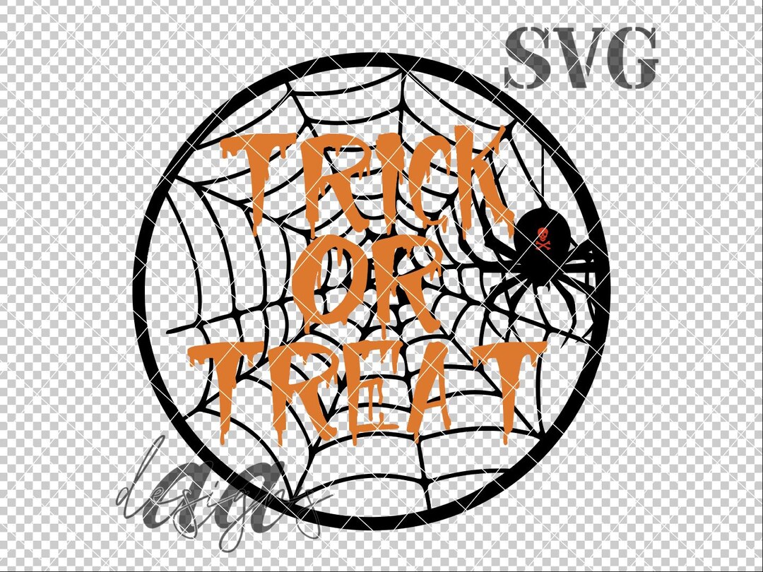 Trick or Treat SVG, Black Widow SVG, Spider Web SVG, Halloween Svg - Etsy