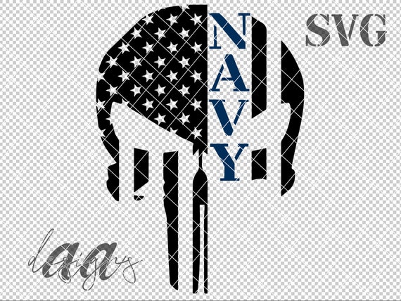 Navy Skull SVG Flag SVG USA Svg American Svg - Etsy