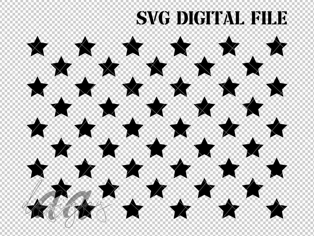 50 Stars SVG, Flag Stars SVG, Stars SVG - Etsy