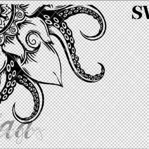 Corner Mandala SVG, Quarter Mandala SVG, Mandala SVG, Octopus Svg ...