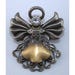 Vintage Angel Brooch With Rhinestone Halo & Two-tone Metal Filigree Pin ...