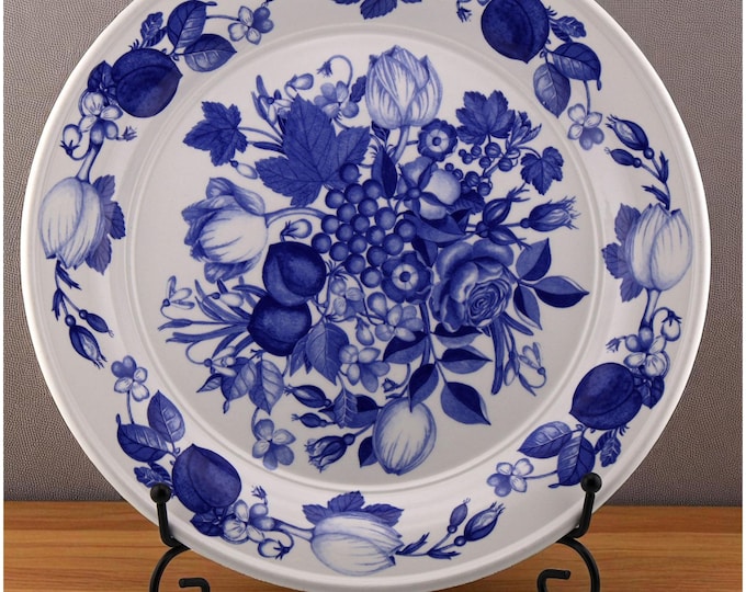Portmeirion Harvest Blue by Angharad Menna 10 1/2" Plate; Vintage ...
