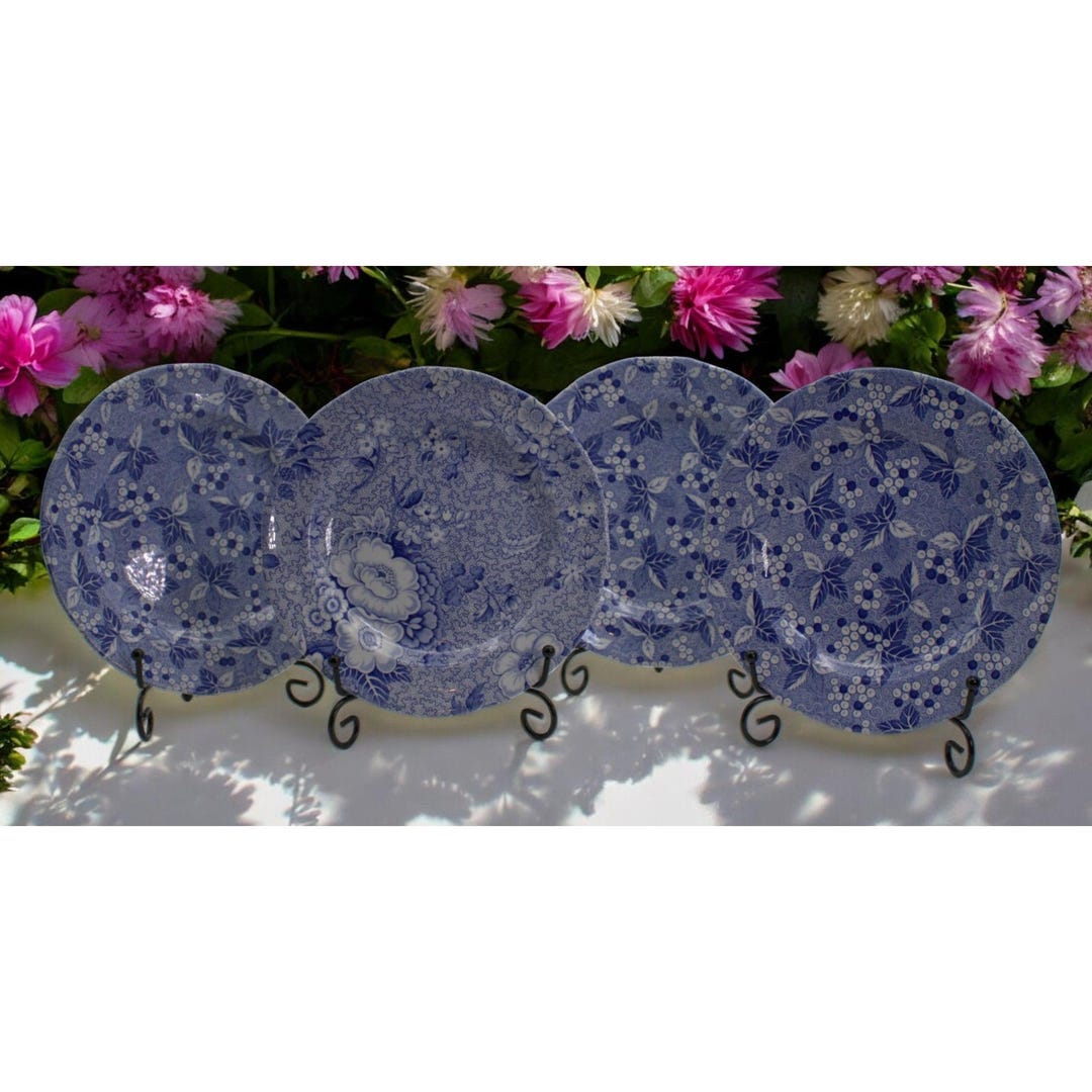 Spode Blue Room Collection Valencia Plates 7" Set of 4 - Etsy