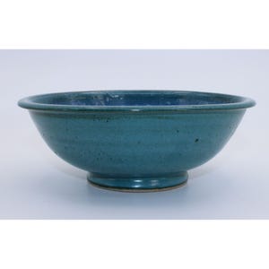 Handmade Studio Pottery Ombre Turquoise Glaze Stoneware Ceramic Bowl ...