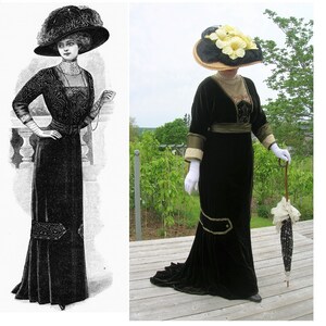 Simplicity 1517 Misses' Costume Bodice, Skirt, 1910s Titanic Era Sewing ...