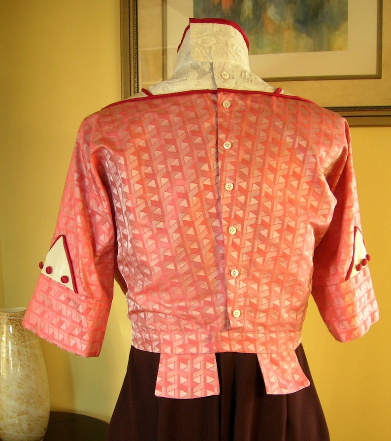 1912 Silk Blouse PDF Sewing Pattern: Titanic Era, 4 Sizes Included ...