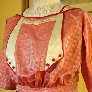 1912 Silk Blouse PDF Sewing Pattern: Titanic Era, 4 Sizes Included ...