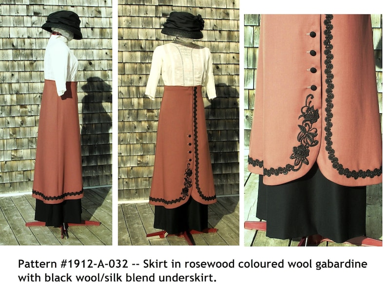 1912 Walking Suit Pattern With Tunic Skirt, Multi-size (PAPER Version ...