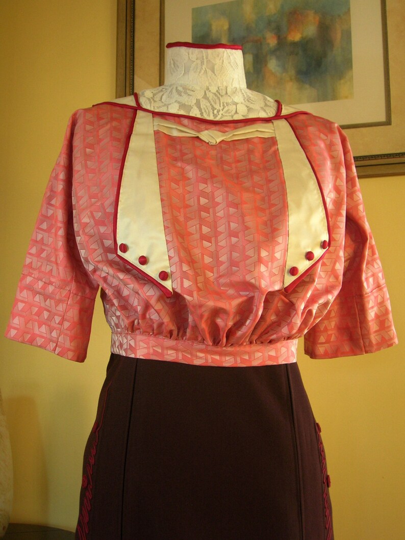 1912 Silk Blouse PDF Sewing Pattern: Titanic Era, 4 Sizes Included ...