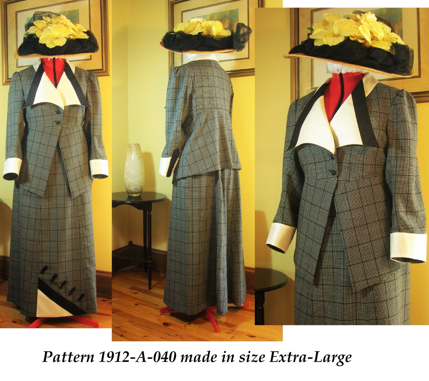 Antique Pattern(paper)~ladies' 1912 Edwardian Walking Suit~multi-sz ...