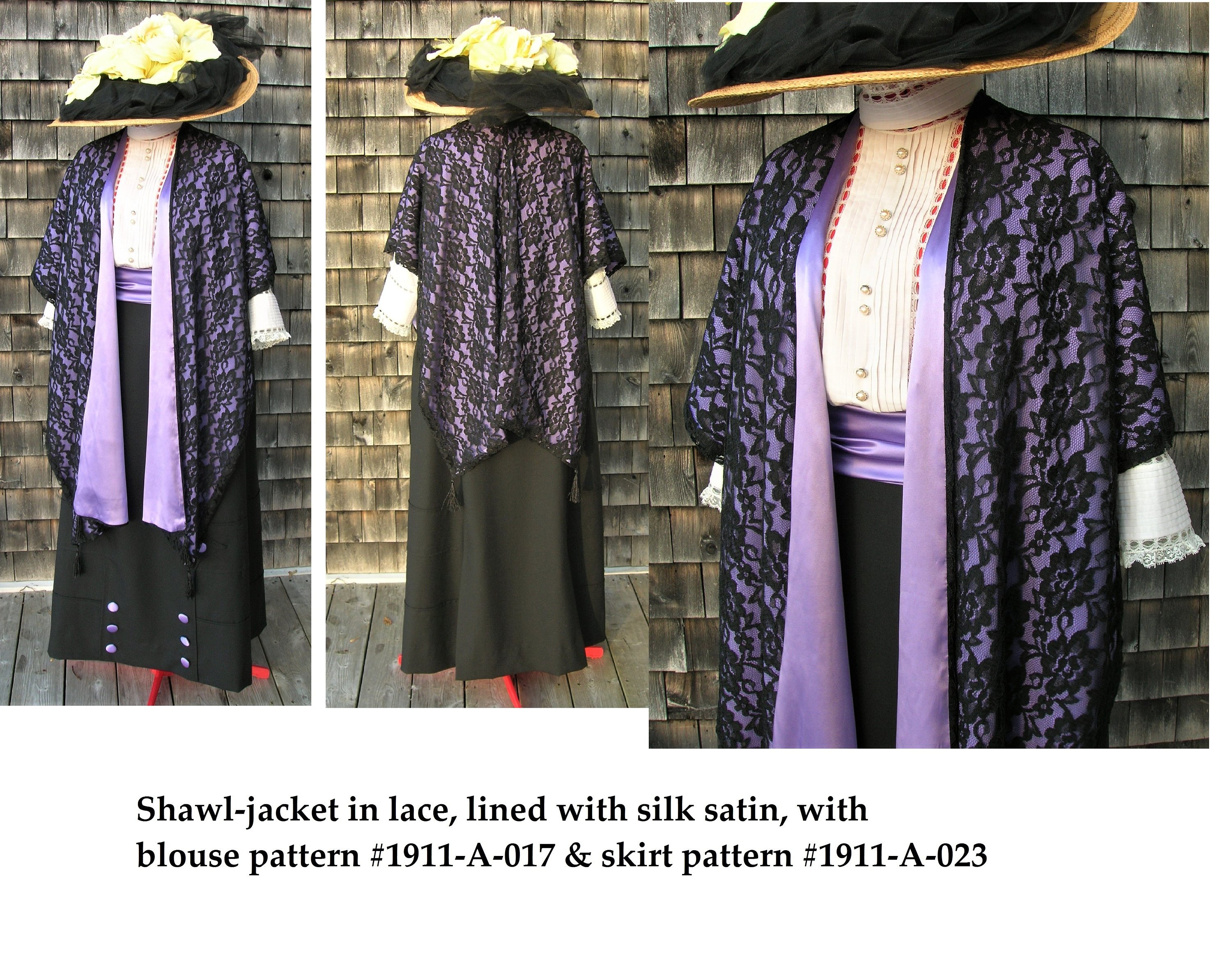 1911 Edwardian/titanic Shawl-jacket Sewing Pattern: One Size Fits Most ...