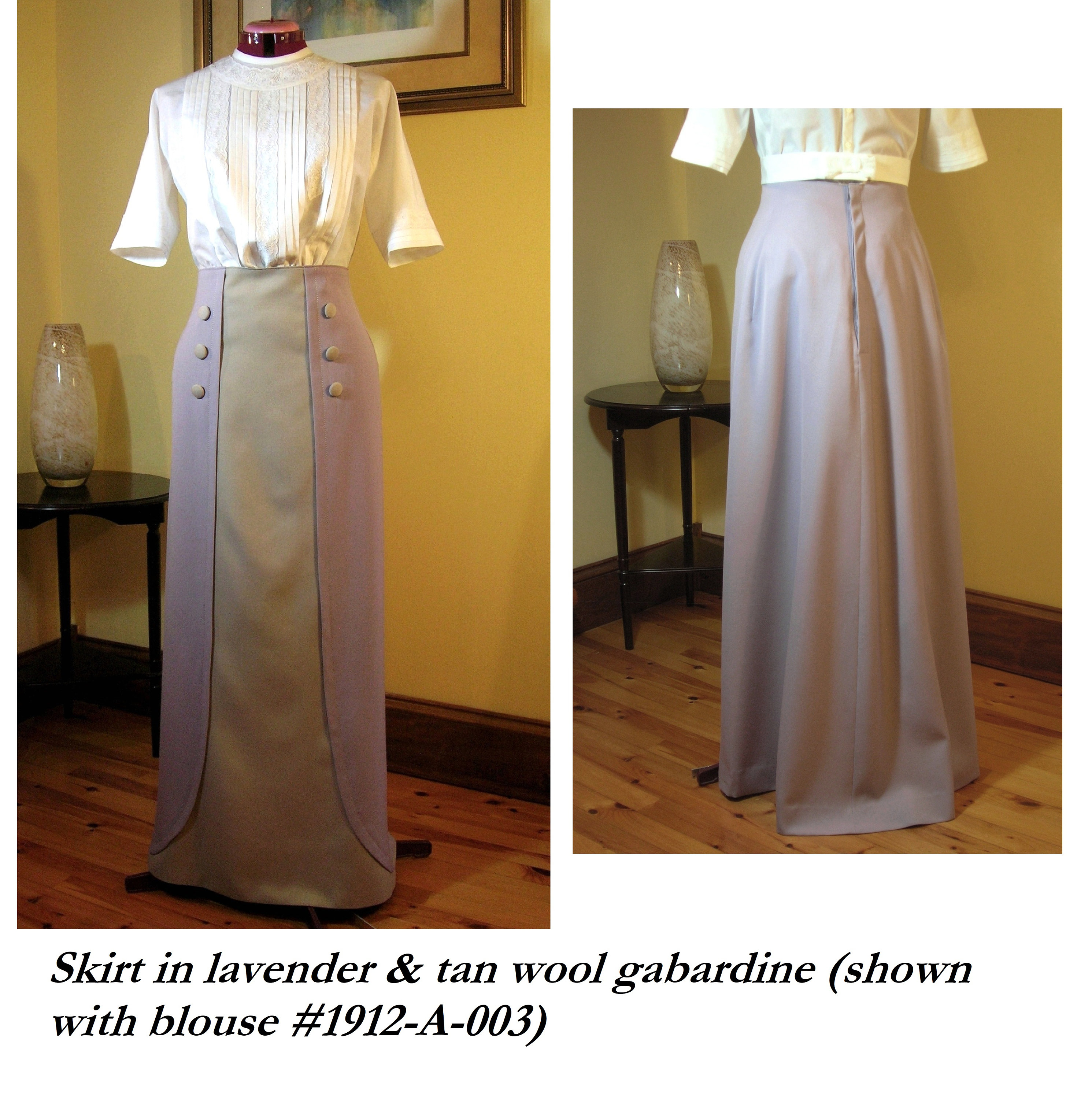 1912 Tulip Skirt PDF Sewing Pattern: Titanic Era (multi-size) #1912-A ...