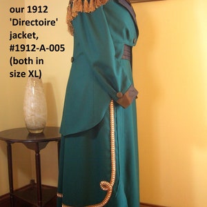 1912 Skirt Sewing Pattern: Titanic Era, Soutache Trim, 4 Sizes (PDF ...