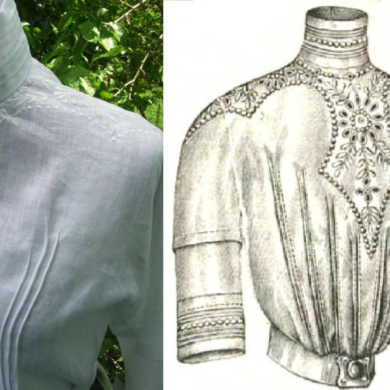 Victorian Shirt Pattern - Etsy