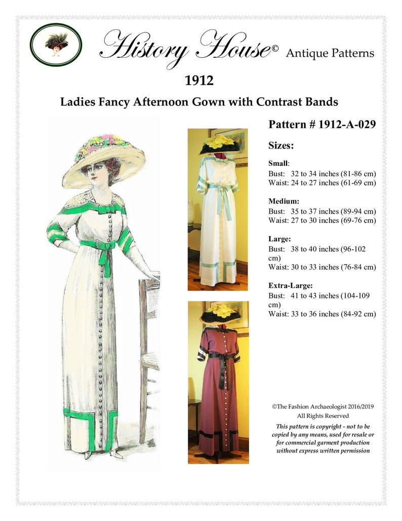 Edwardian Sewing Patterns- Dresses, Skirts, Blouses, Costumes