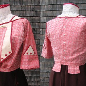 1912 Silk Blouse PDF Sewing Pattern: Titanic Era, 4 Sizes Included ...