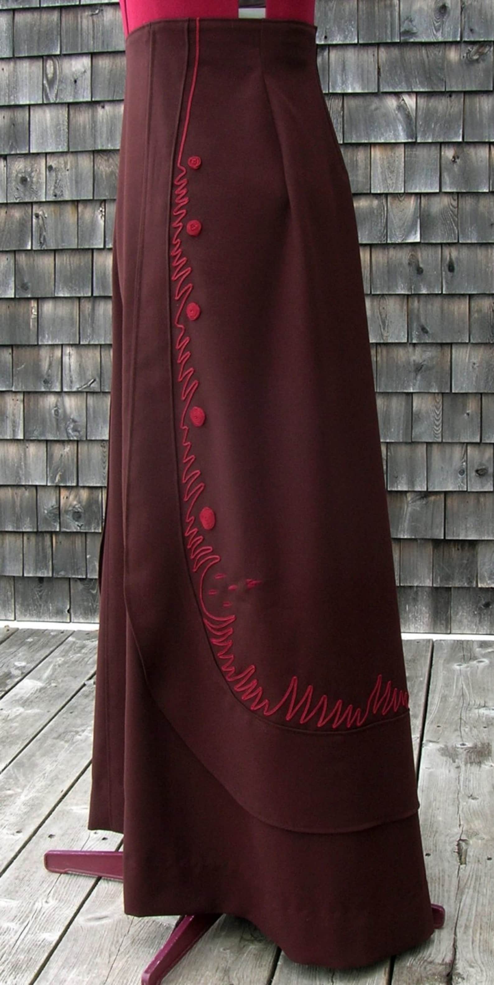 1912 Skirt Sewing Pattern: Titanic Era, Soutache Trim, 4 Sizes (PDF ...