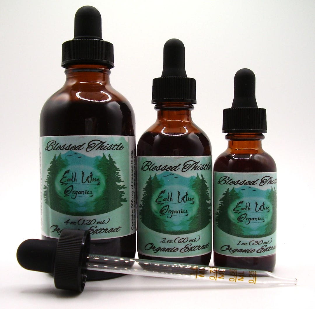 Blessed Thistle Tincture • Organic Herbal Liquid Extract • Small Batch ...