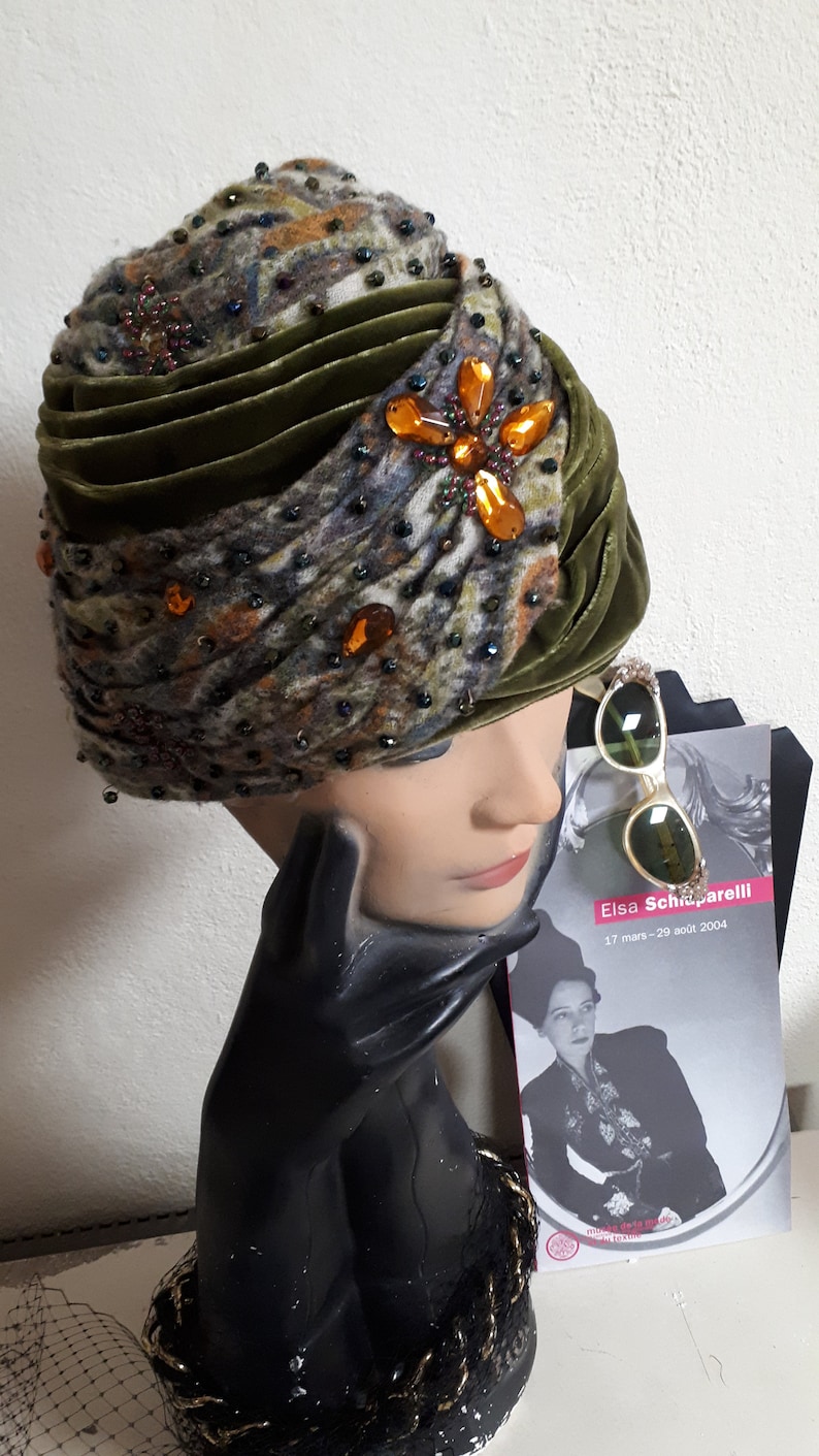 ELSA SCHIAPARELLI Iconic Vintage Hat Haute Couture Rare - Etsy
