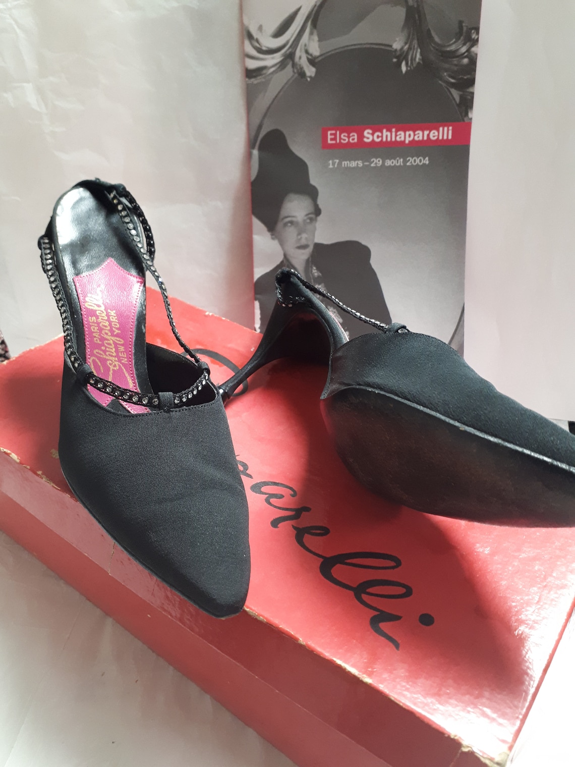 Elsa Schiaparelli Shoes Stilettoes Authentic Fifties Black - Etsy UK