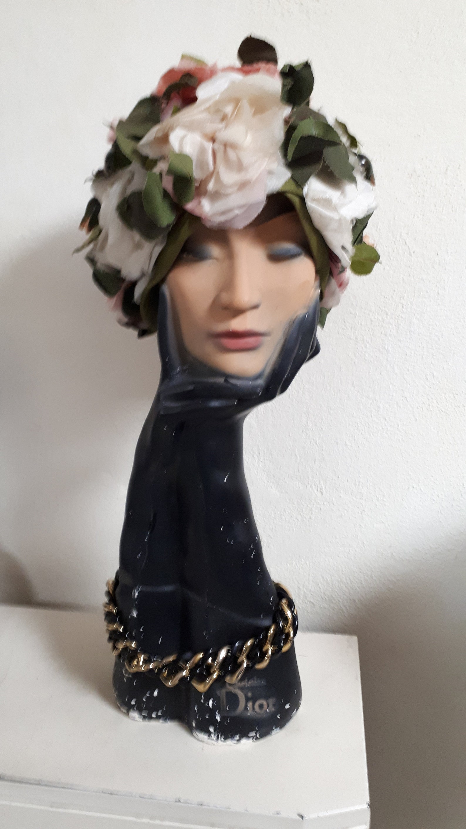 ELSA SCHIAPARELLI Vintage Hat Haute Couture Fifties Pink & - Etsy