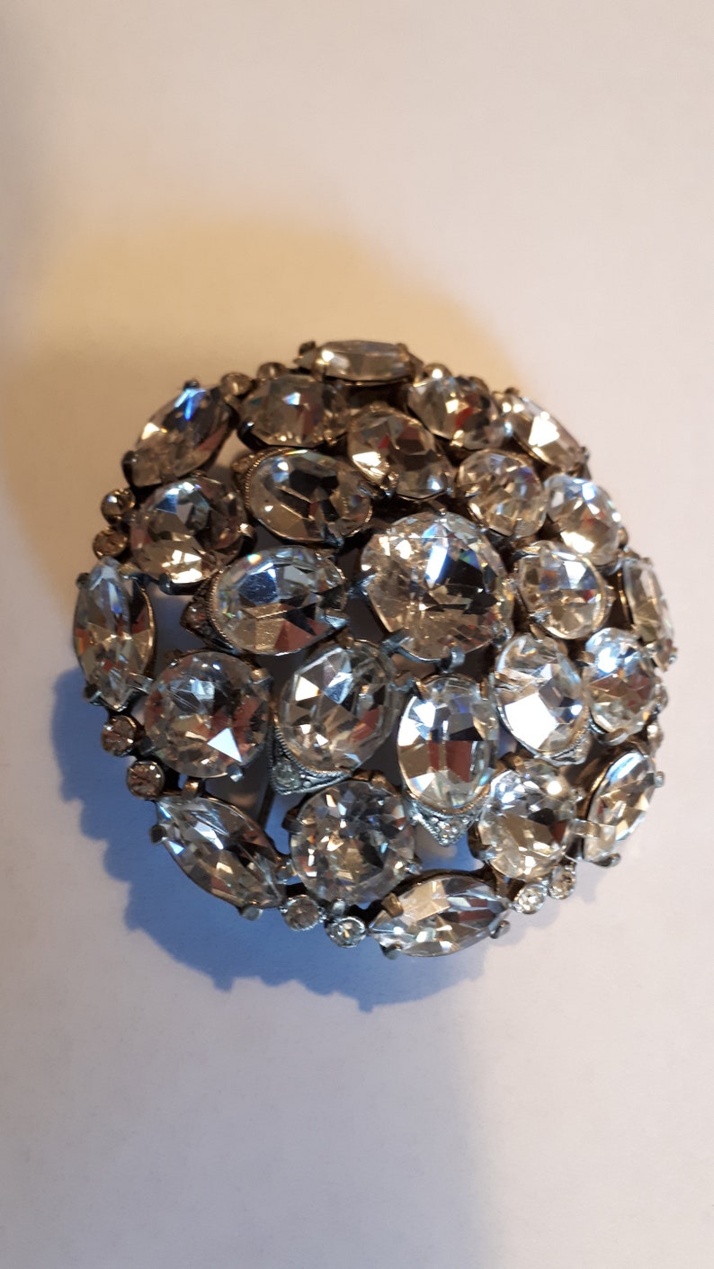 EISENBERG ORIGINAL Brooch Sparkly Big Rhinestones Original - Etsy
