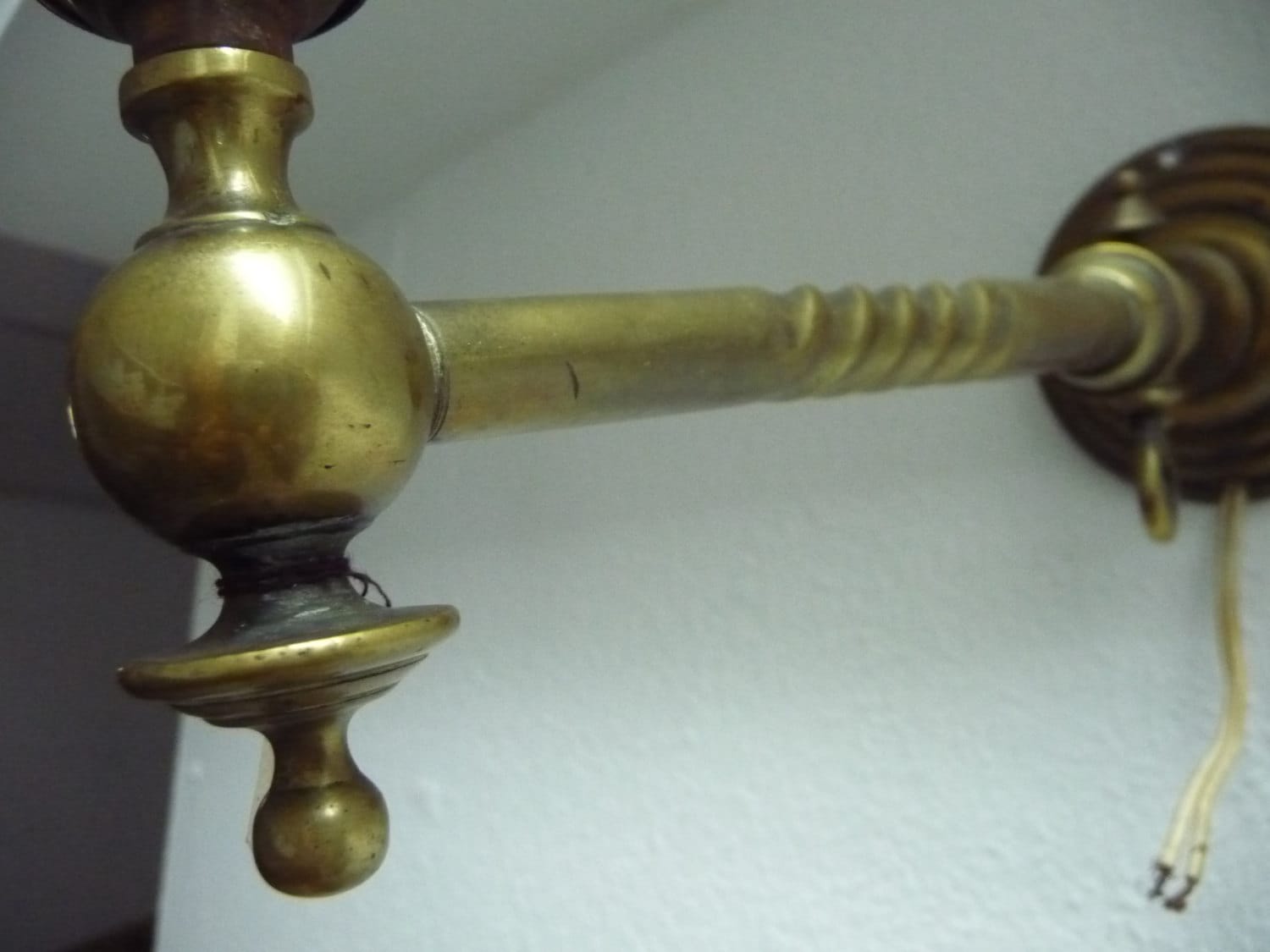 ANTIQUE French Gas Lamp * Wall Fitting * Solid Brass * - Etsy