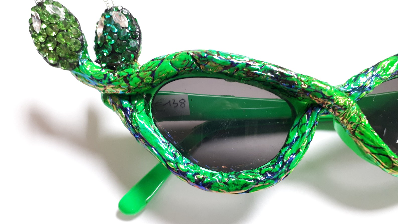 SNAKE Sunglasses, Bright Green, Hissy Poison, Hand Made in Germany ...