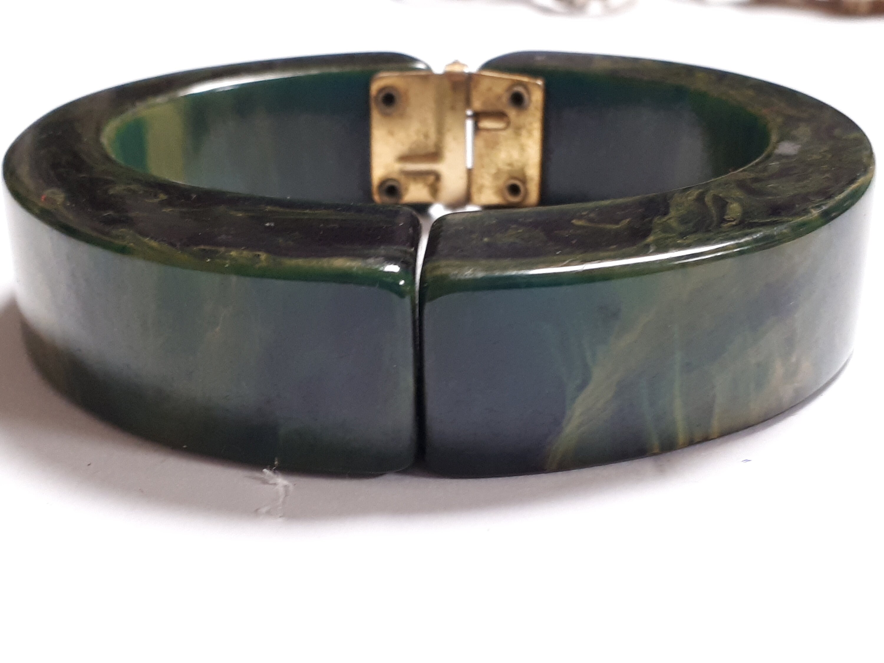 VINTAGE Bakelite Blue Moon Clamper Bangle Rare and - Etsy