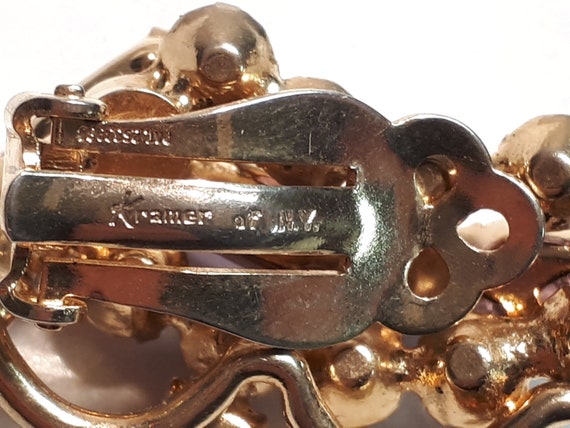 KRAMER of NY vintage earrings, blue purple, Alexandri… - Gem