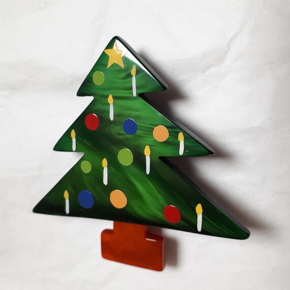 Marie-Christine Pavone Christmas tree brooch, rare, h… - Gem
