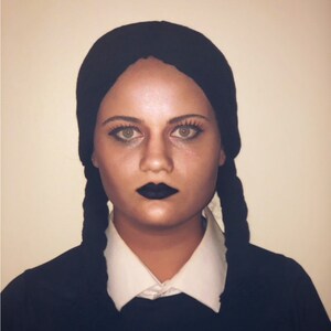 Wednesday Addams Inspired Crochet Hair Hat Wig - Etsy