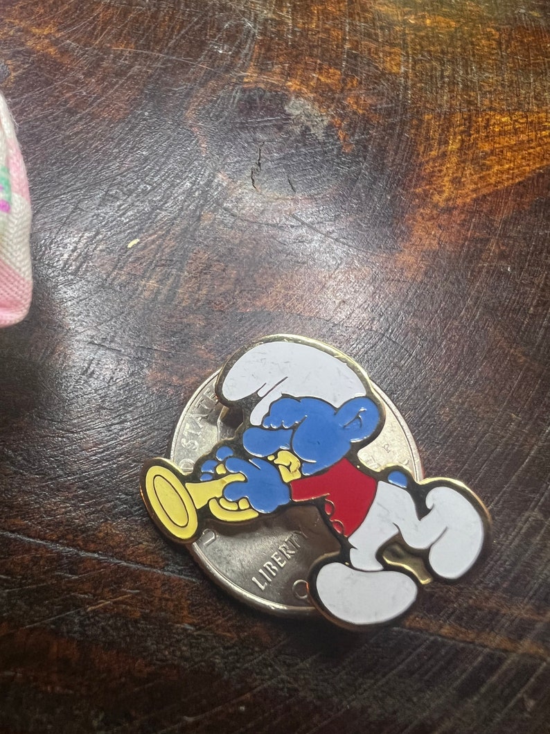 Smurf and Smurfette Pins - Etsy