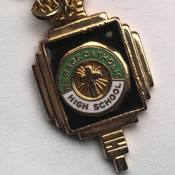 Vintage High School Class Pendant Necklaces - Gem