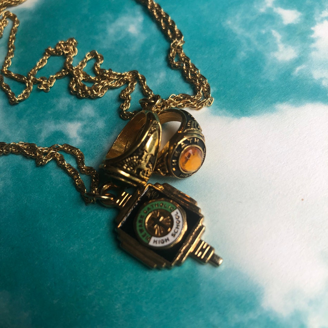 Vintage High School Class Pendant Necklaces - Etsy