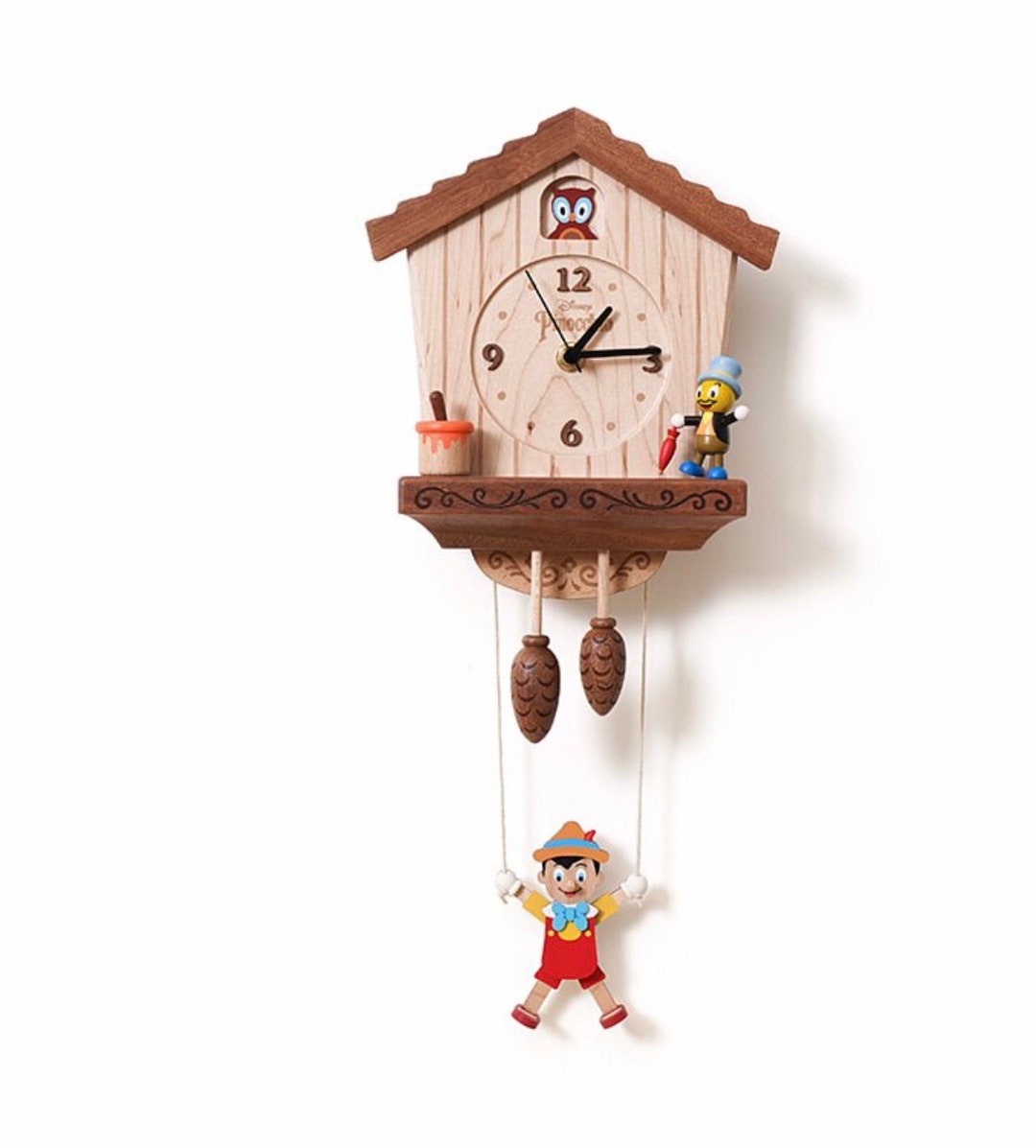Stunning Wooden Swinging Pinocchio Wall Clock - Etsy