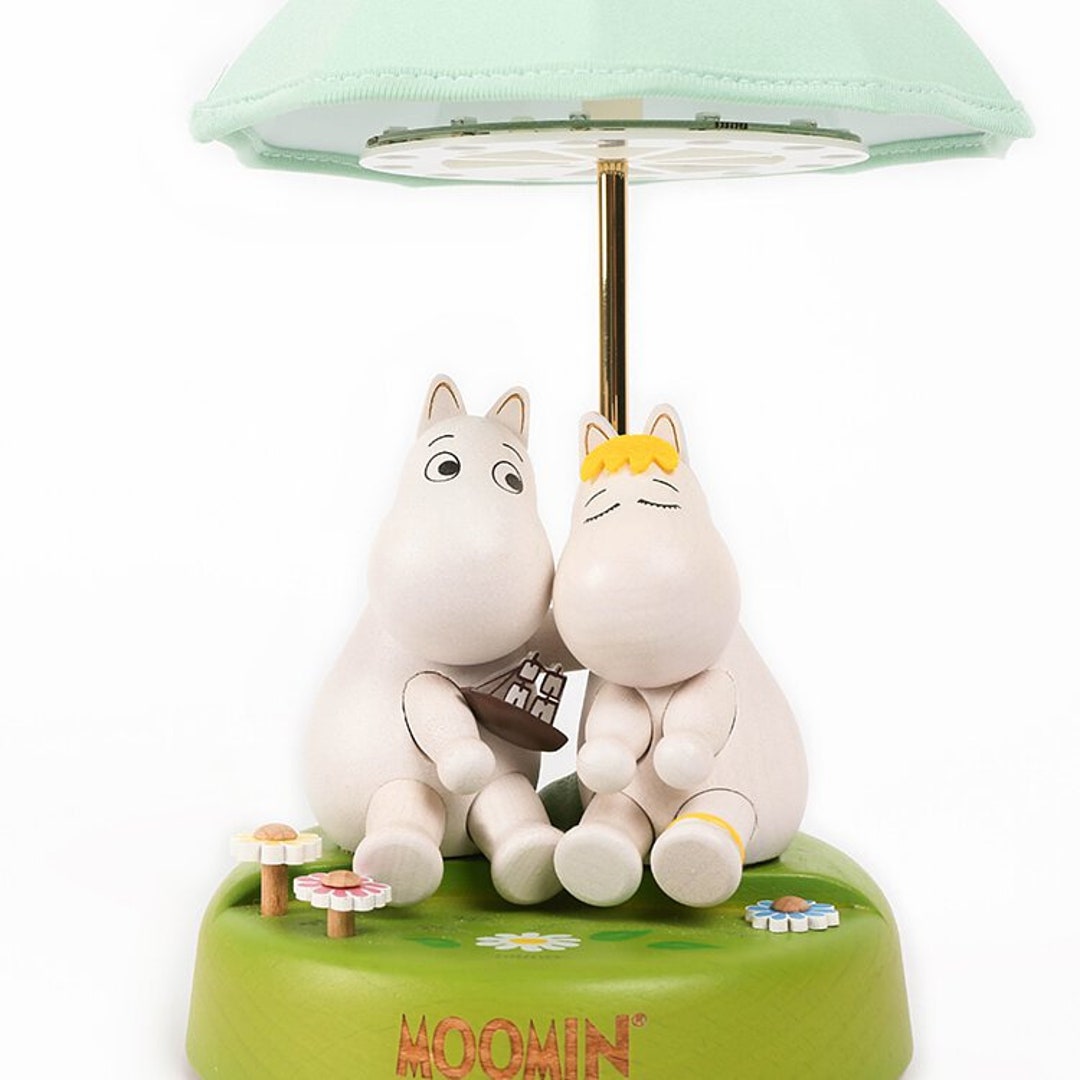Gorgeous Wooden Desk Lamp Light Moomin Snorkmaiden Umbrella Child Gift ...