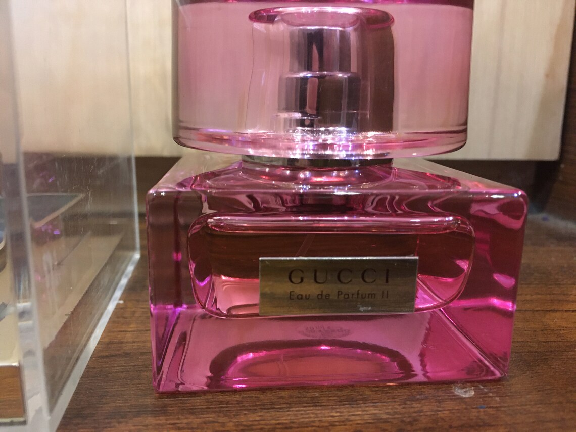 Gucci ii Eau de Parfum Limited Edition Pink Bottle 50ml Boxed | Etsy