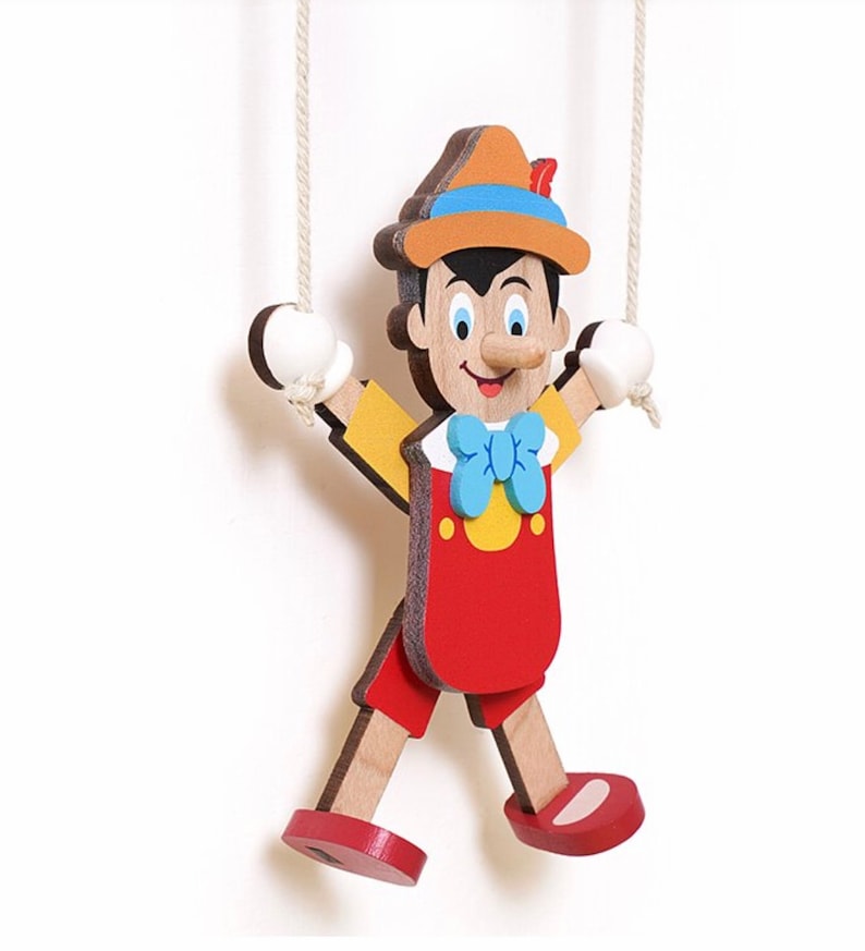 Stunning Wooden Swinging Pinocchio Wall Clock - Etsy
