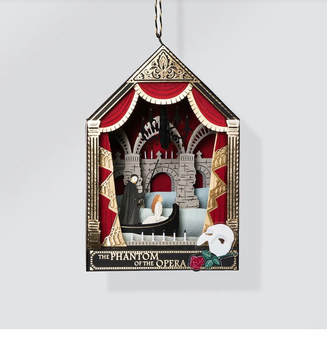 Hanging Ornament Phantom of the Opera 3D Puzzle Lazer Paper Model Craft ...