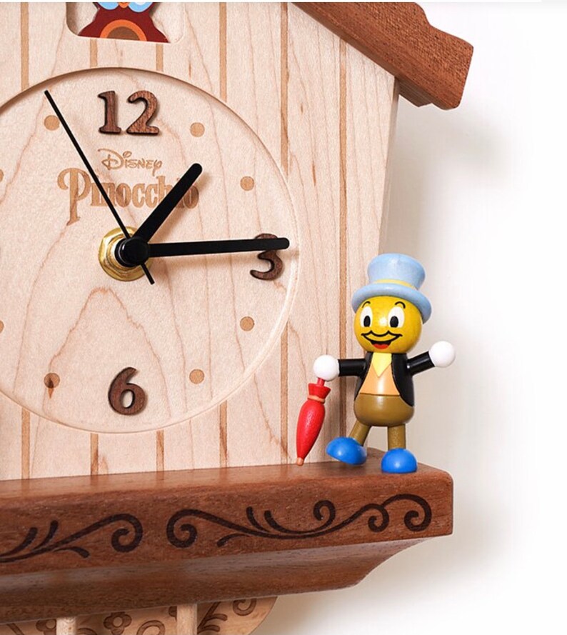 Stunning Wooden Swinging Pinocchio Wall Clock - Etsy