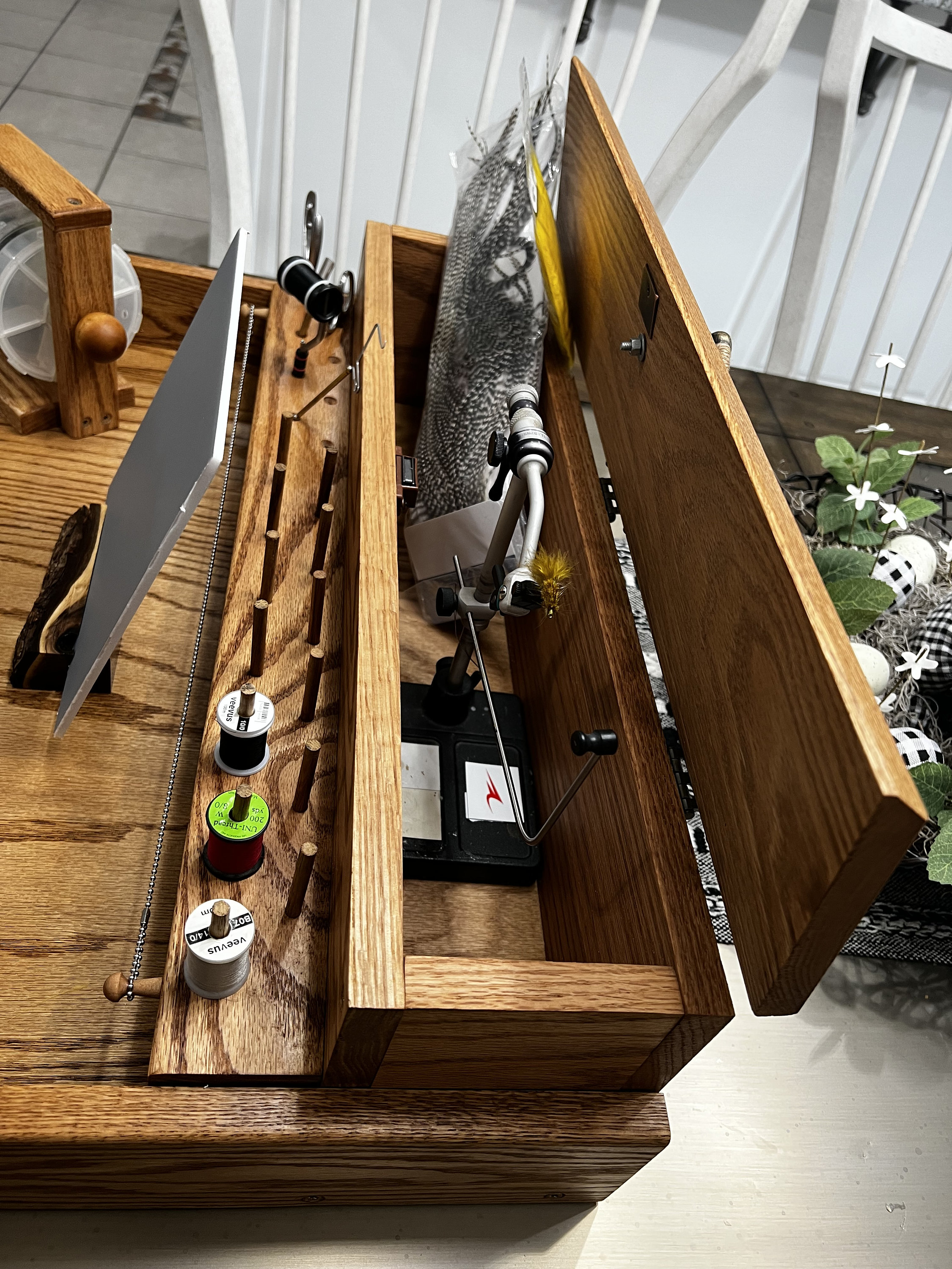 Fishing Fly Tying Work Bench, Station, Desk Top, Table Top, fly Tying ...