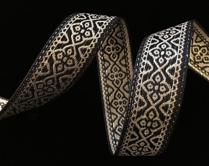 3/4 Vintage Muted Butter Yellow French Jacquard Ribbon - Etsy