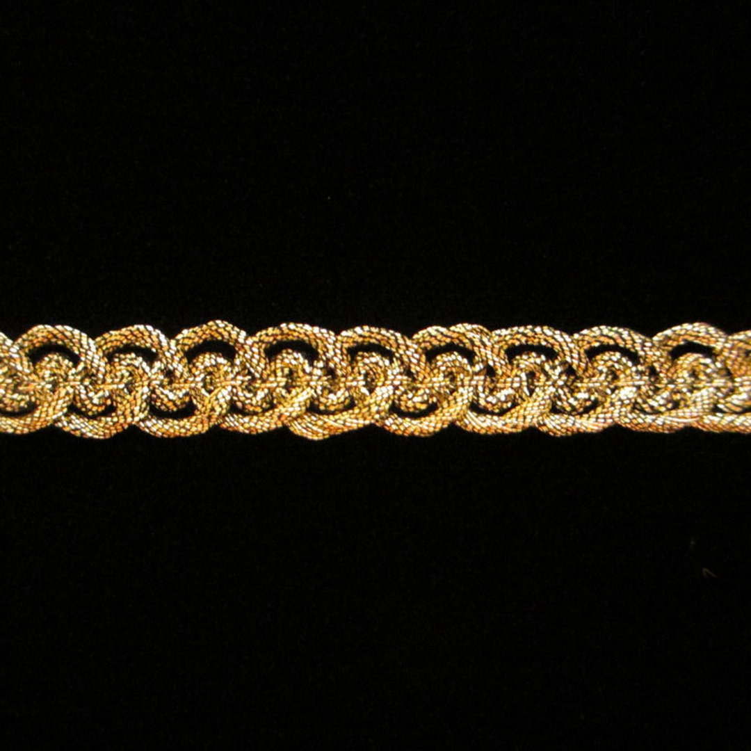 660.2 Metallic Gimp Trim - "military Gimp" - Antique Gold - 3/8" (9mm ...