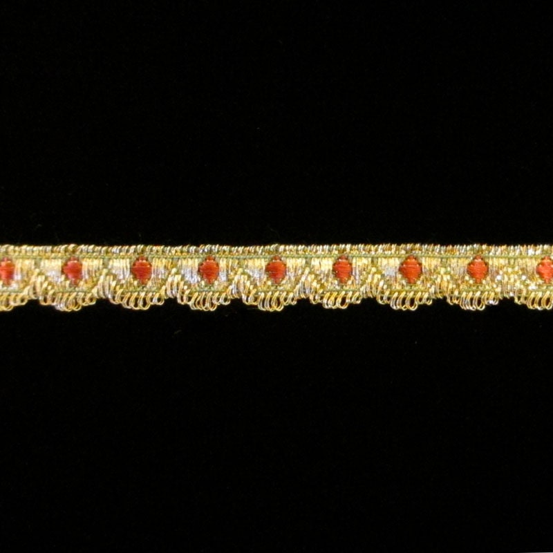 800.1 Metallic Galloon Trim scallop Edge Dusty - Etsy