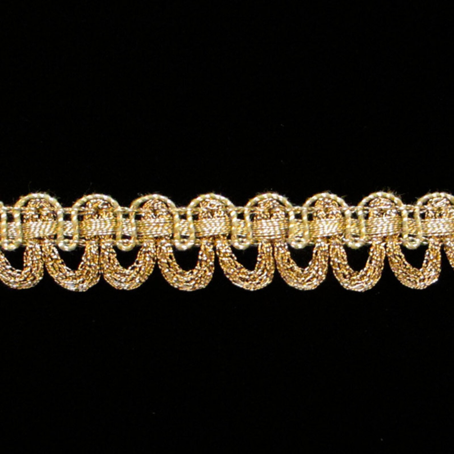 643.2 Metallic Gimp Trim - "large Festoon" Antique-gold - 5/8" (16mm ...